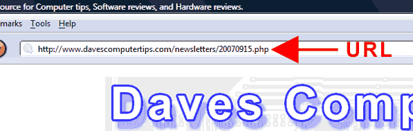 What Is A URL Daves Computer Tips