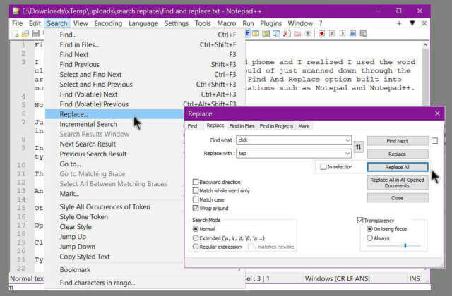 How To Use Find And Replace Daves Computer Tips
