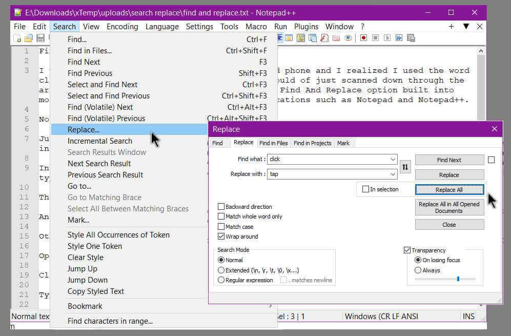 How To Use Find And Replace Daves Computer Tips