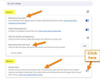 How To Change Chrome Performance Settings | Daves Computer Tips