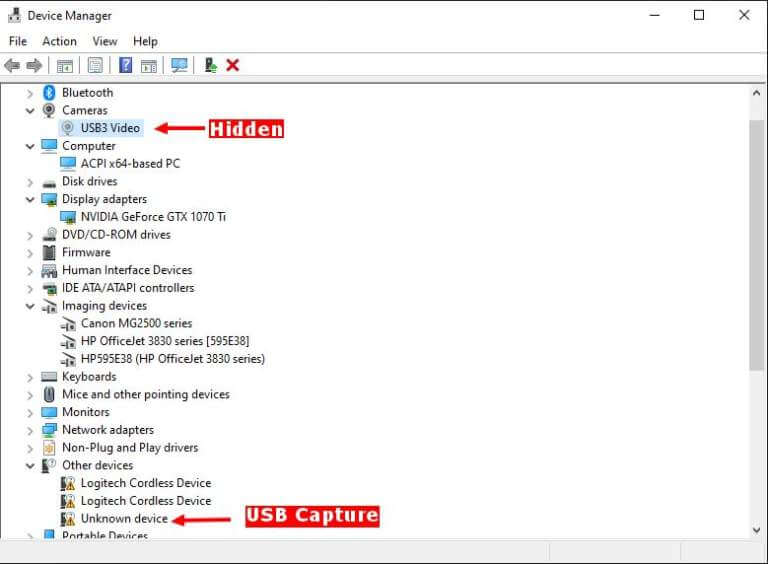 USB Capture Device Not Recognized